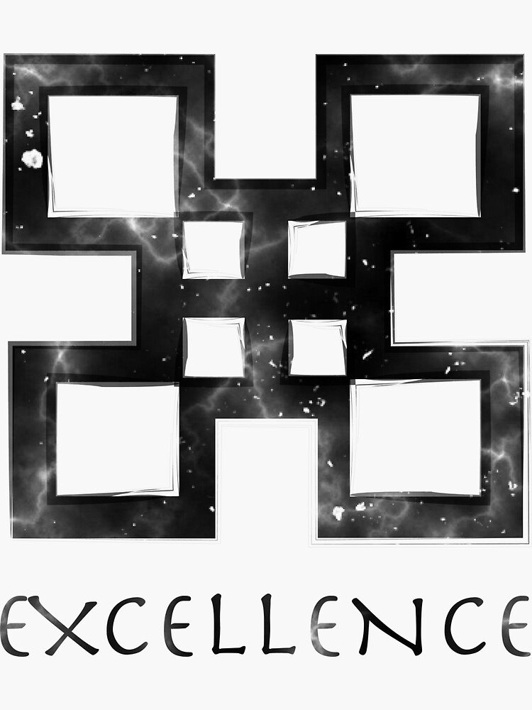 "West Africa Adinkra Symbol Meaning Excellence" Sticker for Sale by ...