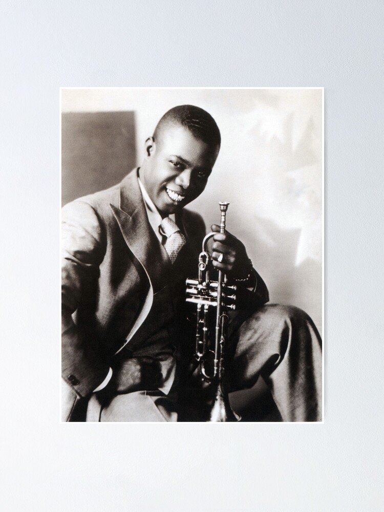 "Louis Armstrong, Jazz Musician" Poster for Sale by ScienceSource ...