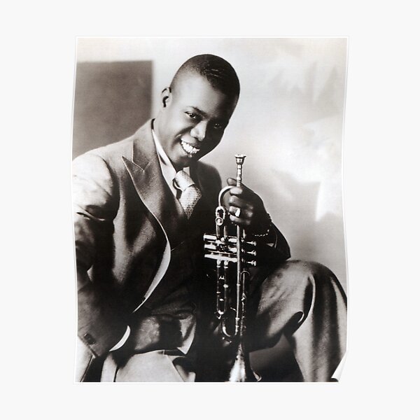 "Louis Armstrong, Jazz Musician" Poster for Sale by ScienceSource ...
