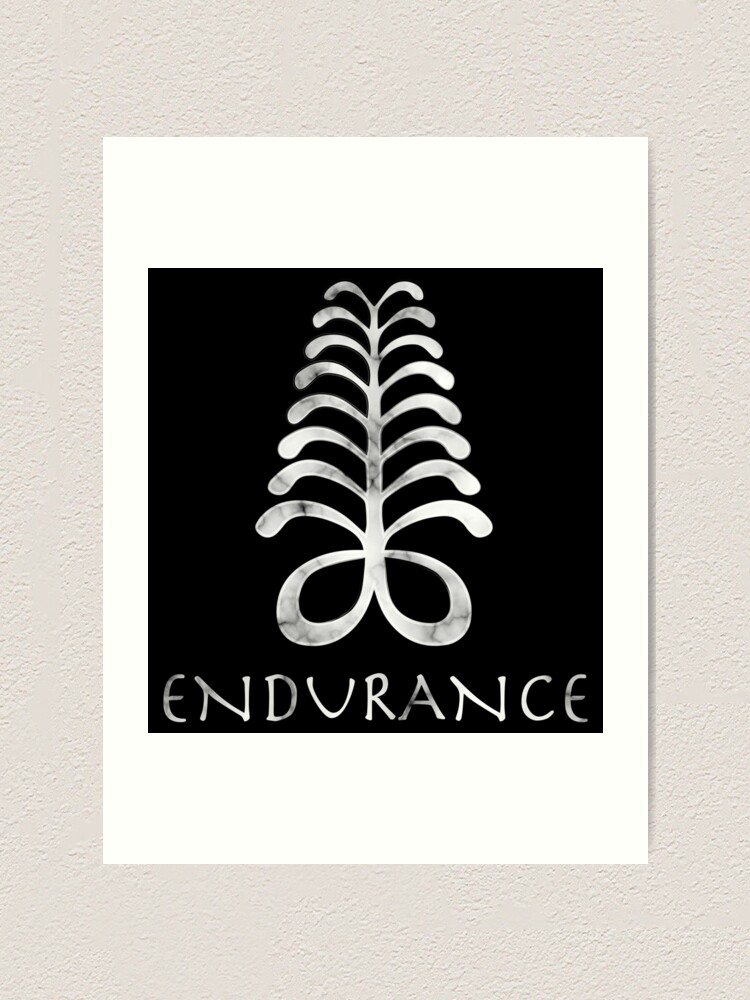 "West Africa Adinkra AYA Fern meaning ENDURANCE" Art Print for Sale by ...