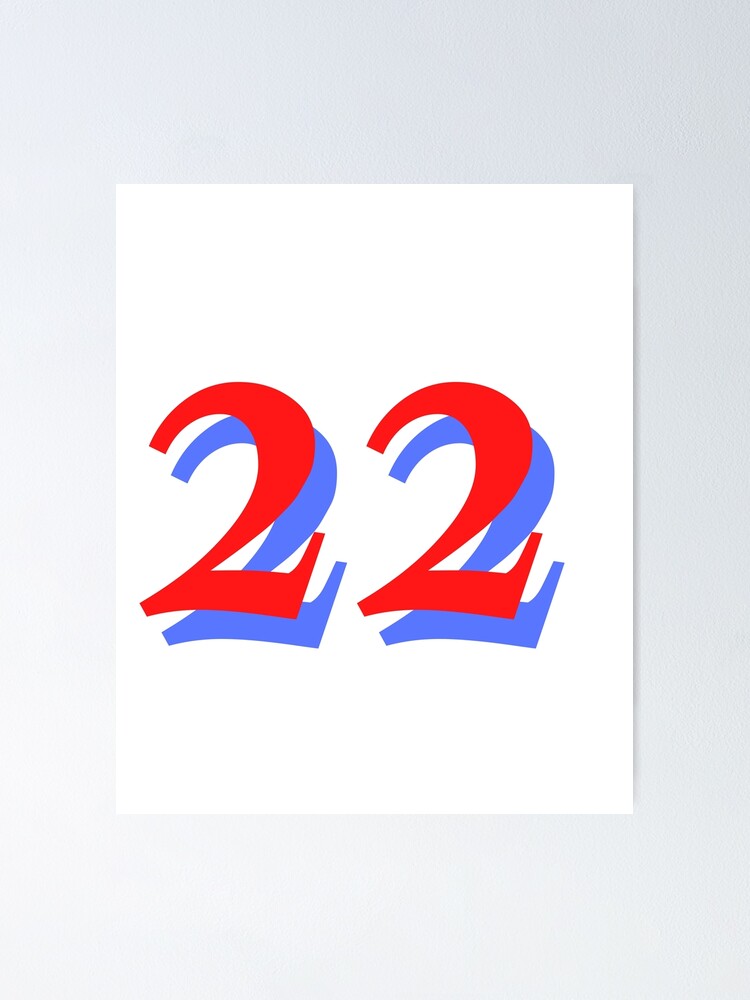 Póster «Número 22 - número» de Happy-and-Free | Redbubble