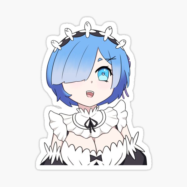 "Re: Zero Rem" Sticker for Sale by ArtFart69 | Redbubble