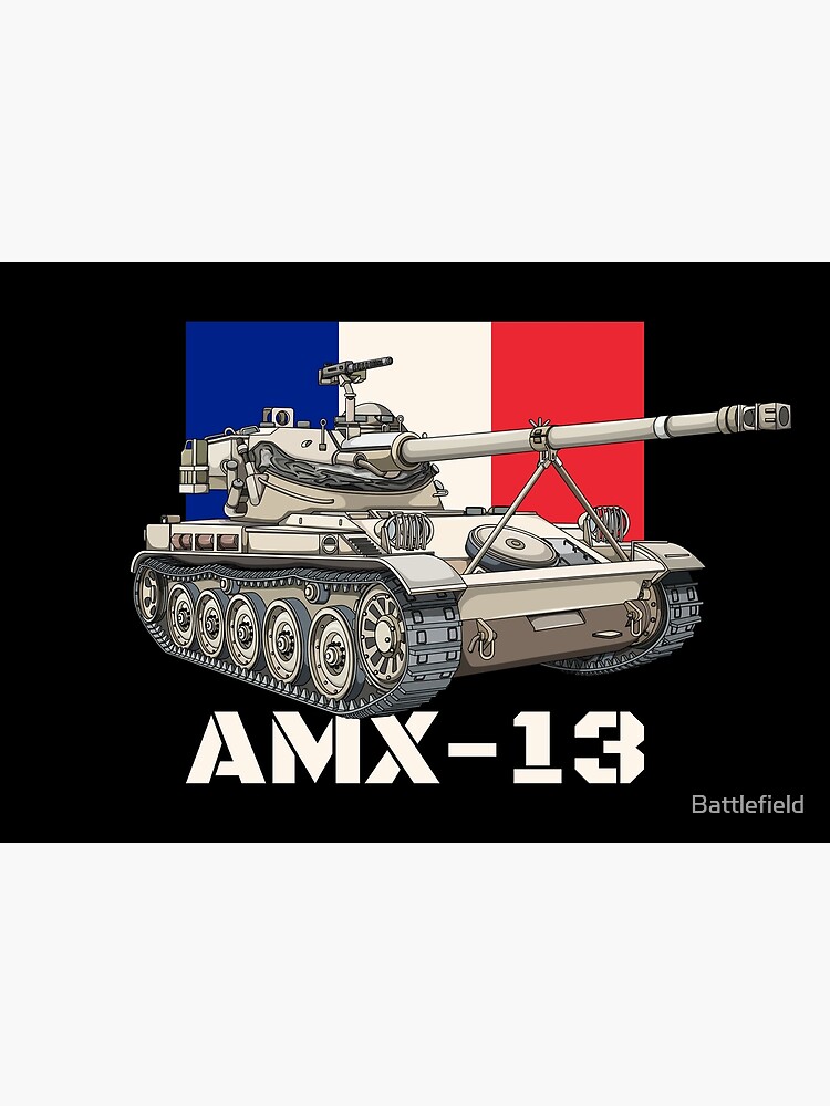 "AMX 13 75 Light Tank Diagram Vintage French Flag Gift" Poster for Sale ...