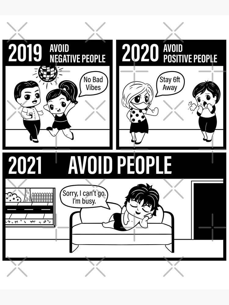 "Avoid Negative People Comic Strip 2019 2020 2021 " Poster for Sale by ...