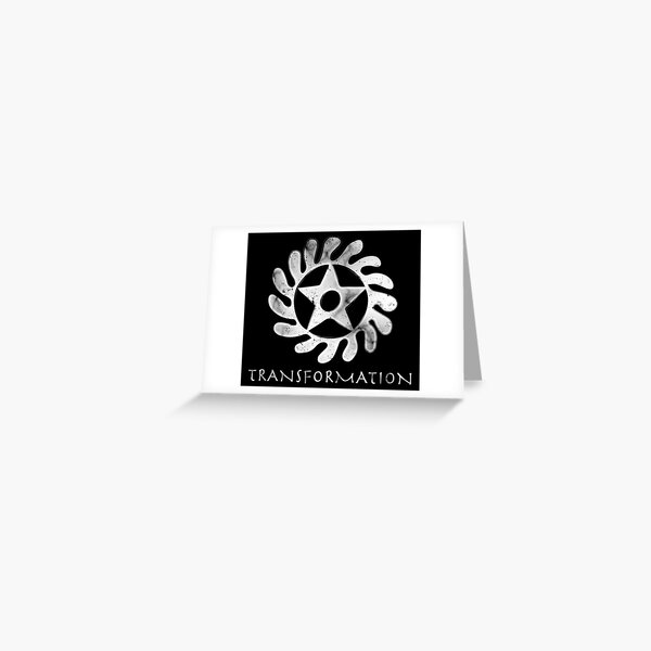 "West Africa Adinkra Symbol meaning Transformation" Greeting Card for ...