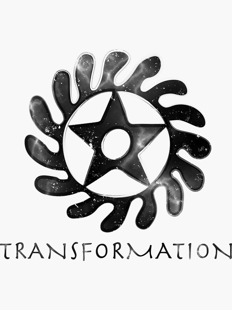 "West Africa Adinkra Symbol meaning Transformation" Sticker for Sale by ...