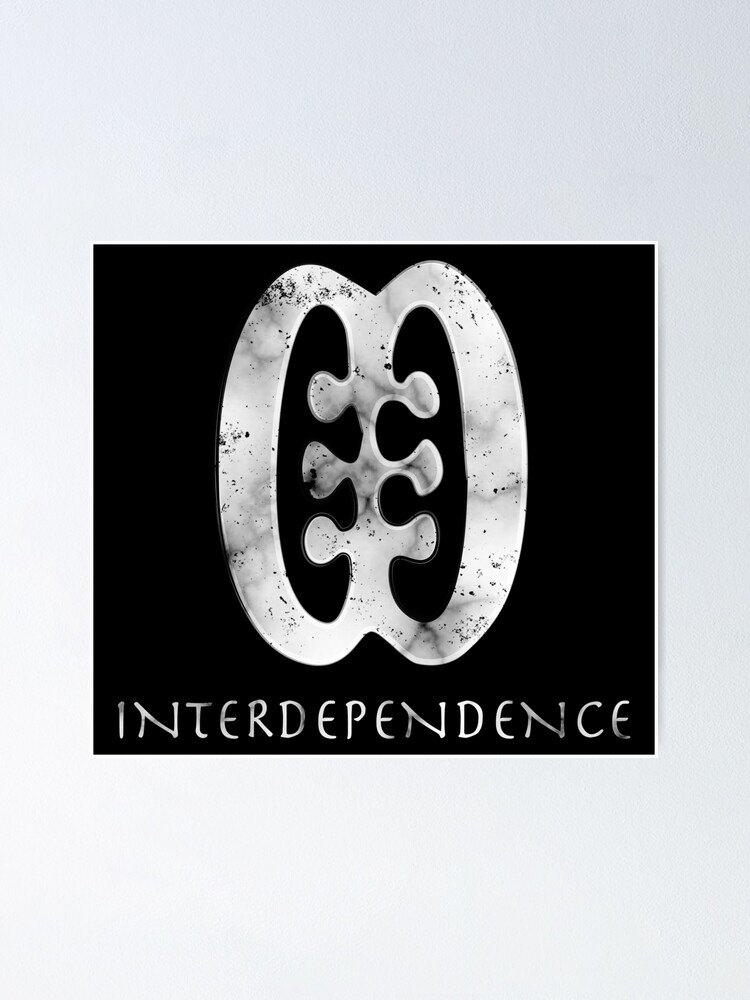 "West Africa Adinkra Symbol meaning Interdependence" Poster for Sale by ...