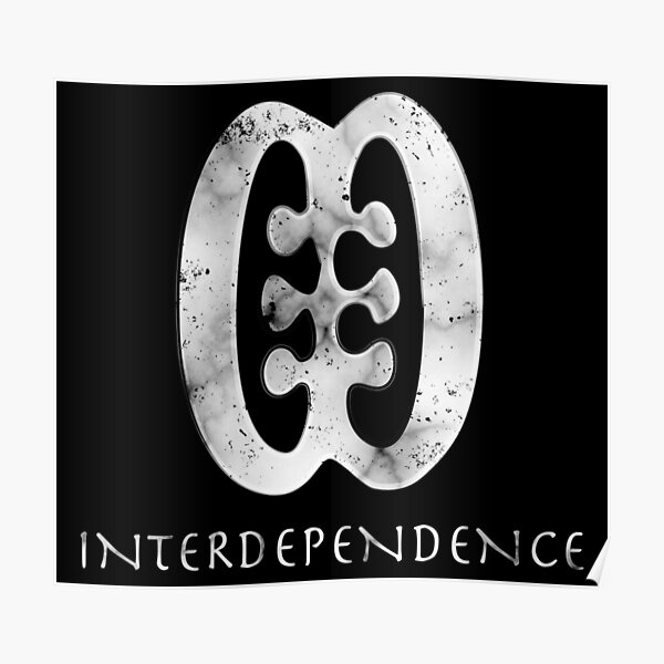 "West Africa Adinkra Symbol meaning Interdependence" Poster for Sale by ...