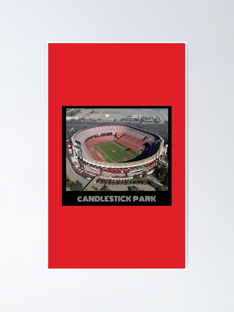 "Candlestick Park- Red" Poster by DeadStadium | Redbubble