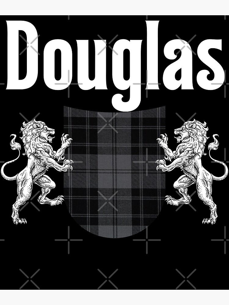 "Douglas Clan Scottish Name Coat Of Arms Tartan" Poster by RosiesSticks ...
