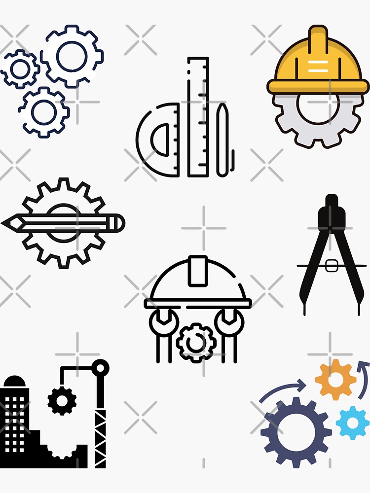 "Engineering pack sticker - engineering tools" Sticker for Sale by ...