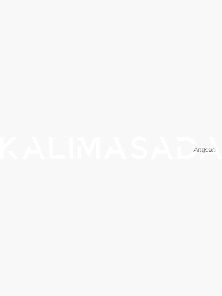 "Kalimasada" Sticker for Sale by Angoan | Redbubble