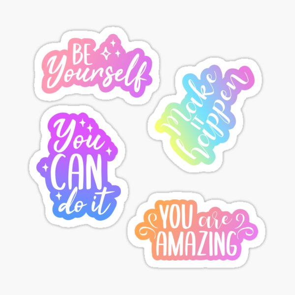 "Motivational quotes - you are amazing" Sticker for Sale by byStefani ...