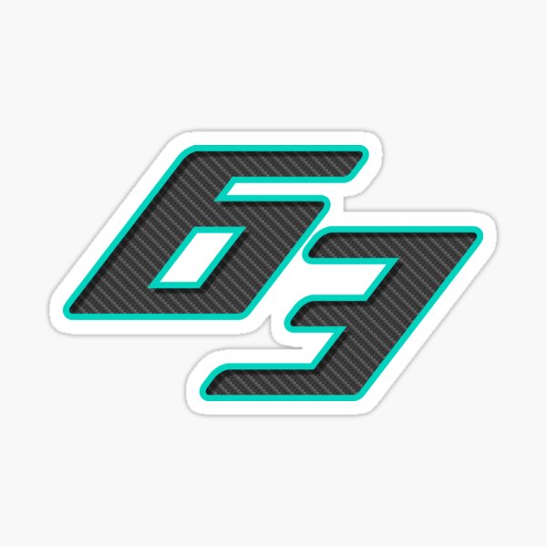 Pegatina «No. 63 George Russell - 2022» de FunkyShirtsUK | Redbubble