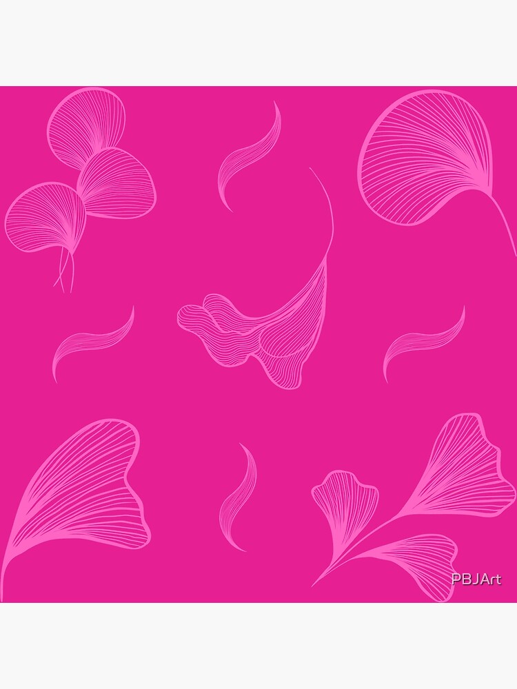 "Pink Falling Leaves" Poster by PBJArt | Redbubble