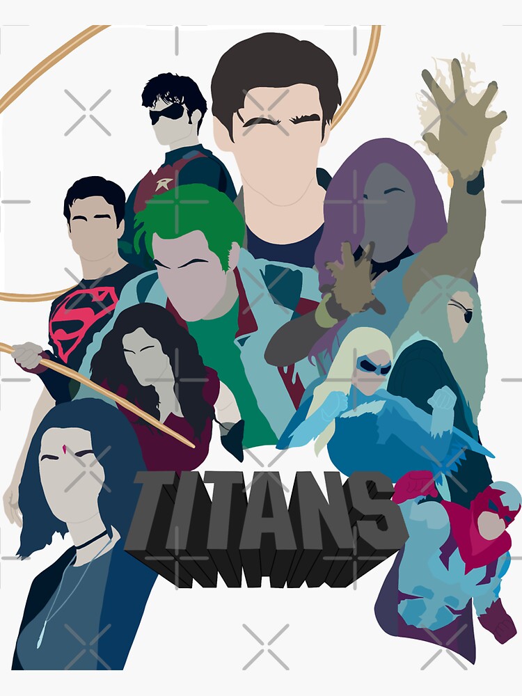 "Titans" Sticker for Sale by makistickers | Redbubble