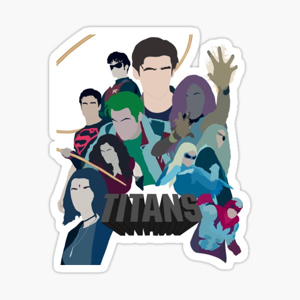 "Titans" Sticker for Sale by makistickers | Redbubble