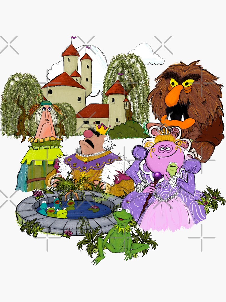 "Tales from Muppetland The Frog Prince inspired illustration " Sticker ...