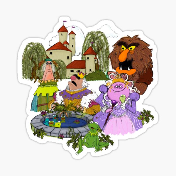"Tales from Muppetland The Frog Prince inspired illustration " Sticker ...