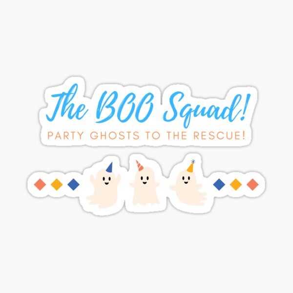 "Boo Squad!" Sticker by Smiles-Abound | Redbubble