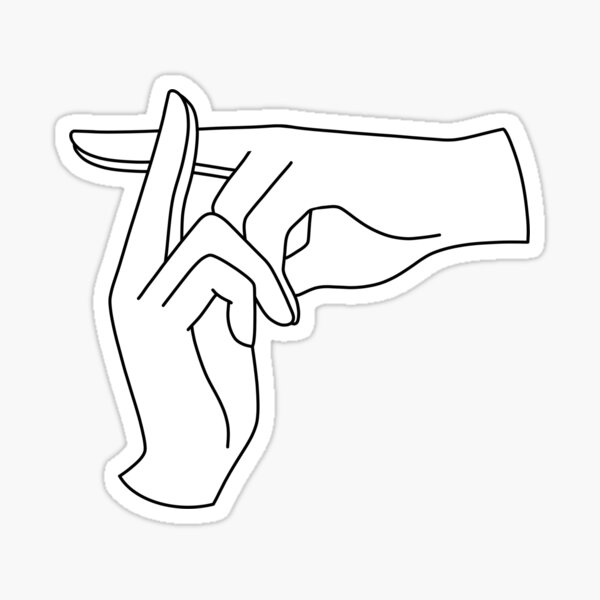 "Hand Sign" Sticker for Sale by LilithAnomalous | Redbubble