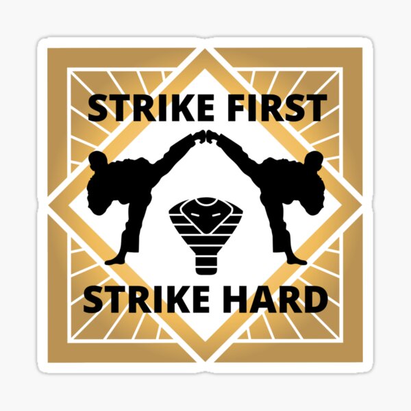"Strike First" Sticker for Sale by JadenJoyner | Redbubble