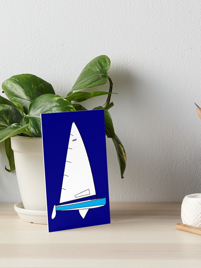 "Finn Sailing Dinghy" Art Board Print for Sale by CHBB | Redbubble