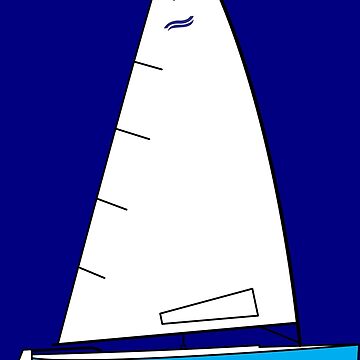 "Finn Sailing Dinghy" Art Board Print for Sale by CHBB | Redbubble