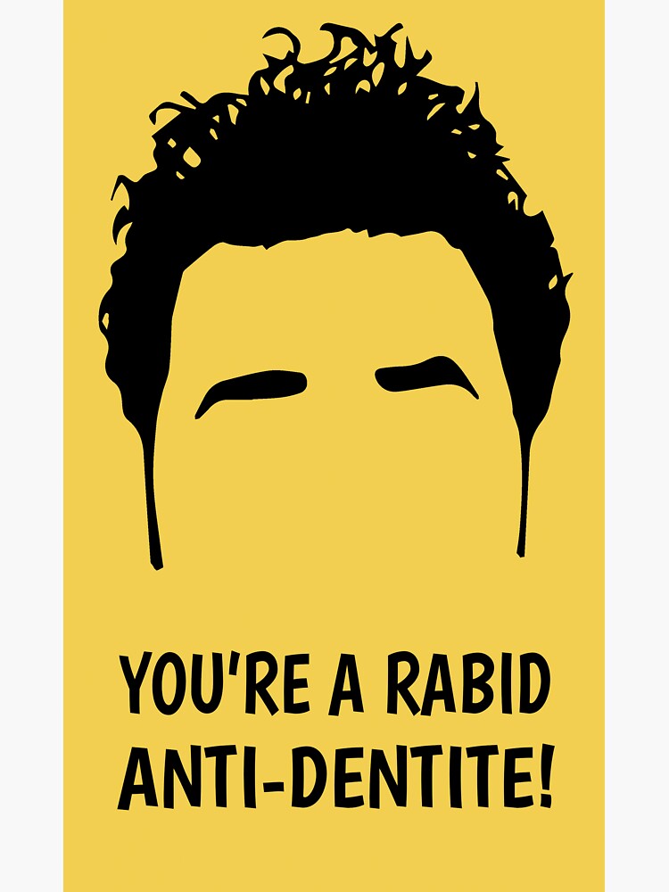 "Anti-dentite" Sticker for Sale by Movie-Fans | Redbubble