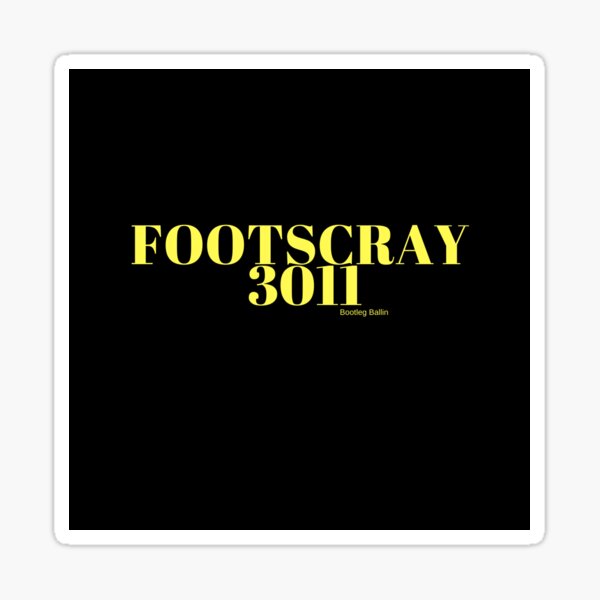 "Footscray" Sticker by BootlegBallin | Redbubble