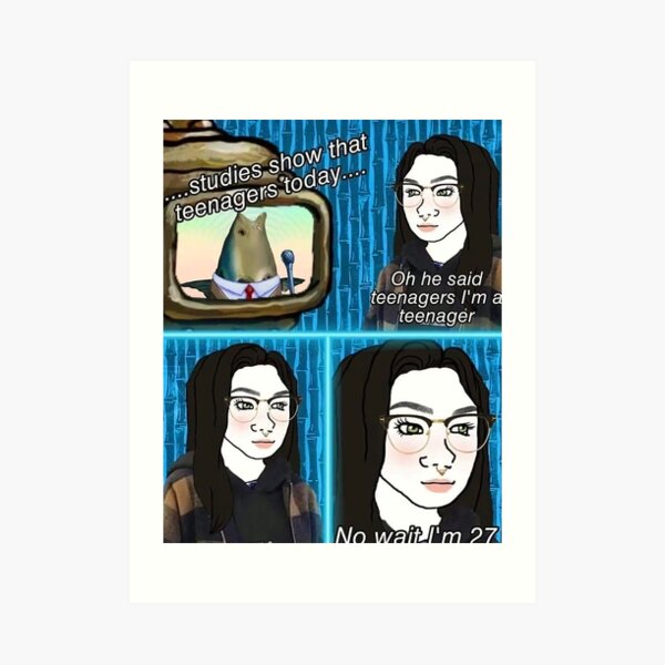 "Doomer relatable millennial wojack" Art Print by jauhlebihindah ...