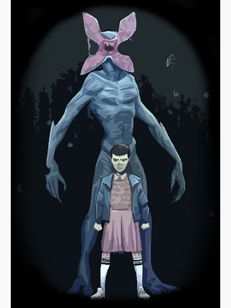 "stranger things eleven and monster" Poster by Weedox | Redbubble