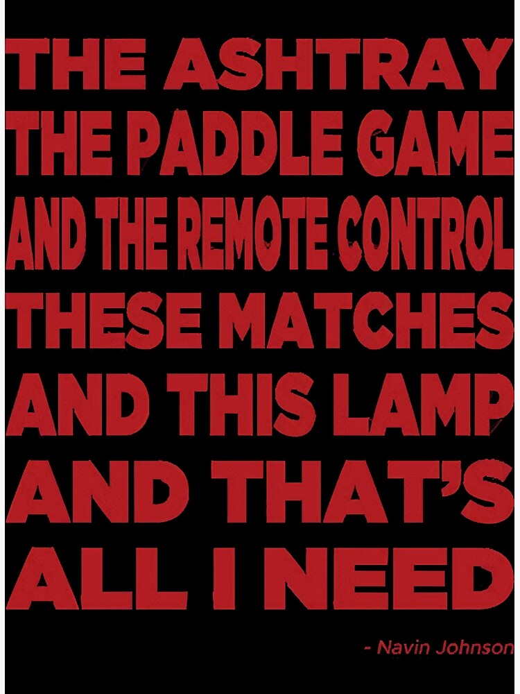 "Navin Johnson " Poster for Sale by MoccoPedro | Redbubble