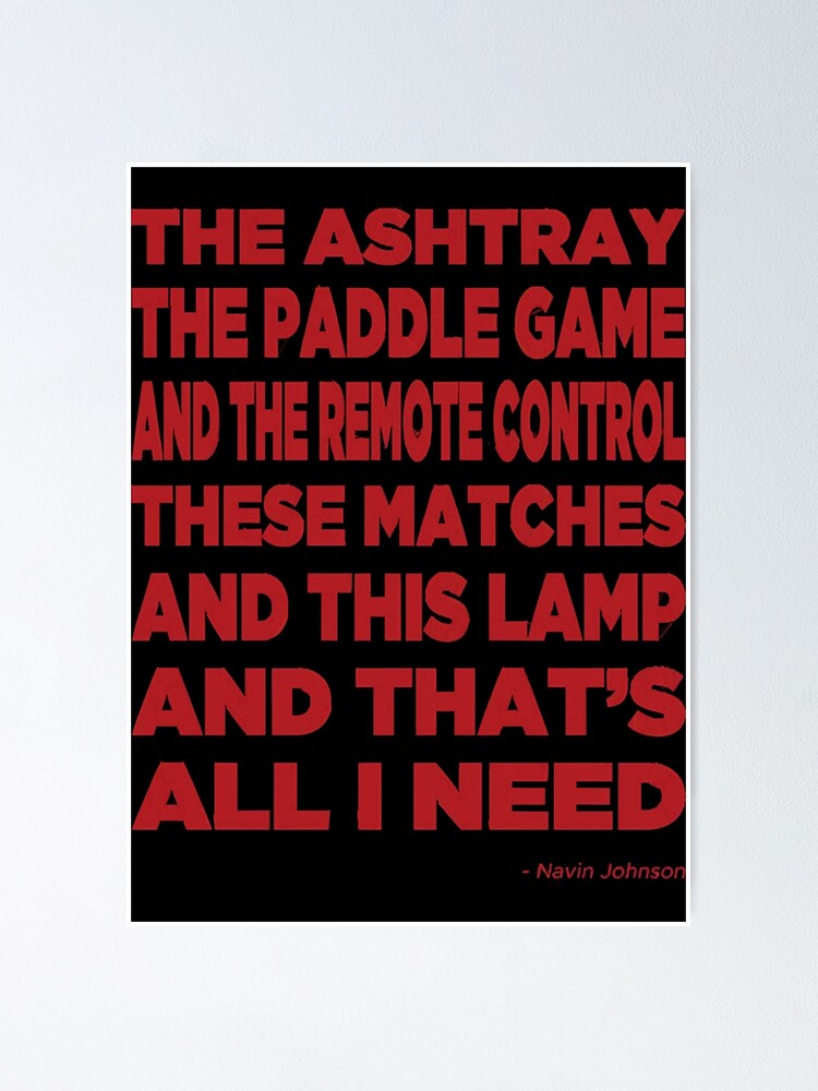 "Navin Johnson " Poster for Sale by MoccoPedro | Redbubble