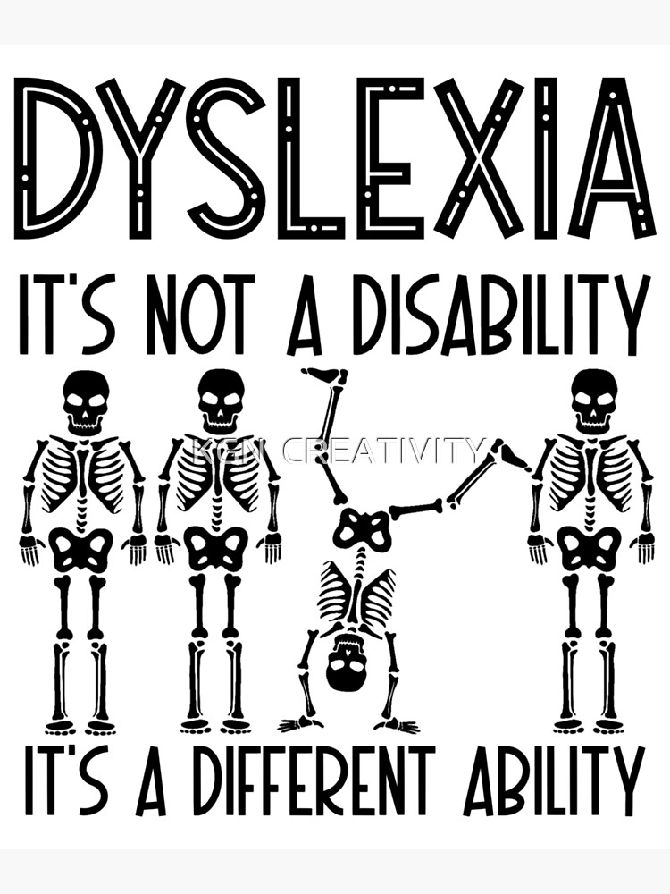 "Dyslexia Funny Saying " Poster for Sale by KGN CREATIVITY | Redbubble