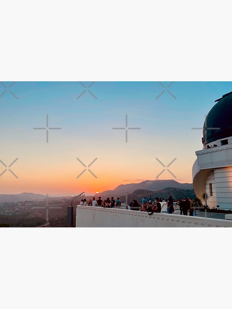 "Griffith Observatory Sunset" Sticker for Sale by AdreaDesigns | Redbubble