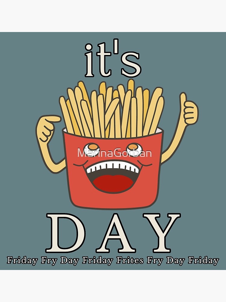 "Its Friday - Kawaii Food" Poster by MarinaGorban | Redbubble