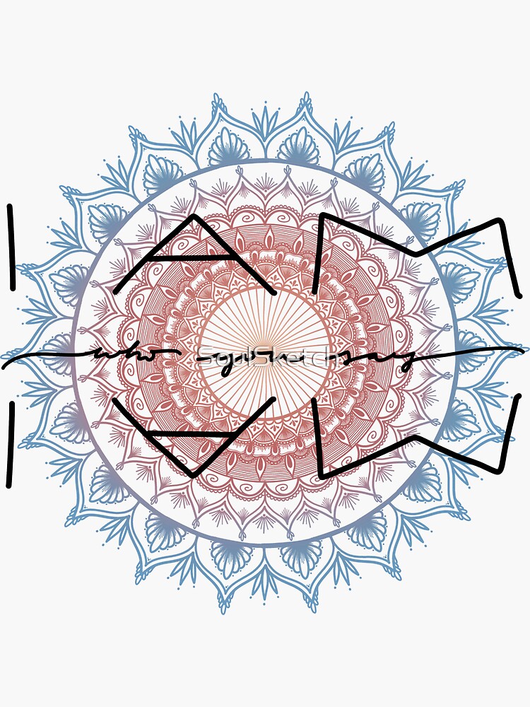 "I Am Who You Say I Am (Mandala Light)" Sticker for Sale by SoulSketch ...