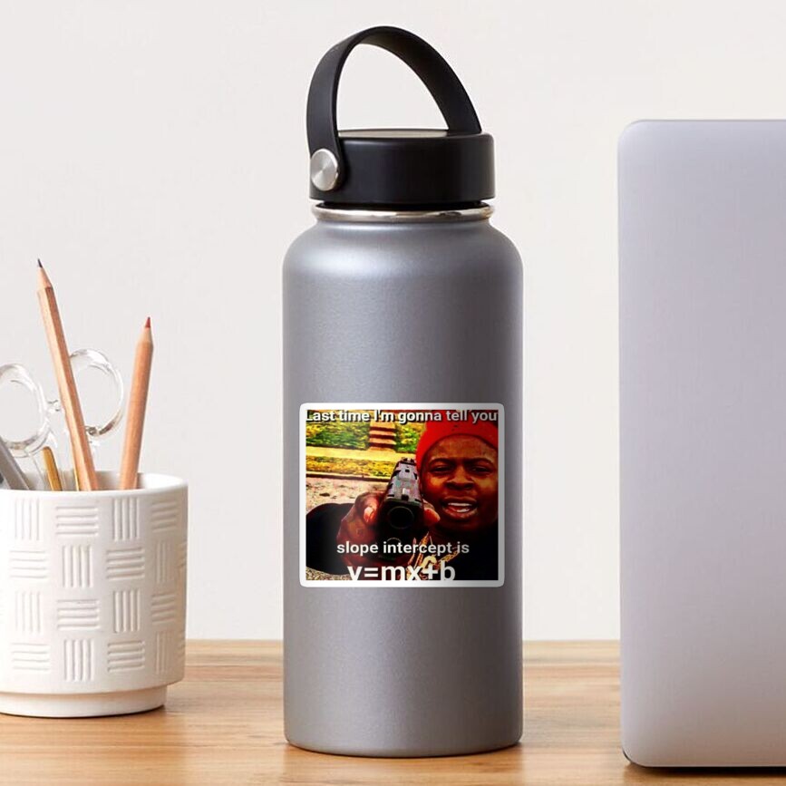 "Math Slope Intercept Meme" Sticker for Sale by RarePNGs | Redbubble