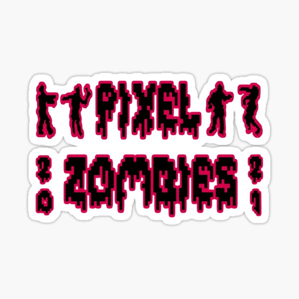 "Pixel Zombies / Halloween / Horror" Sticker for Sale by Happy-Work ...