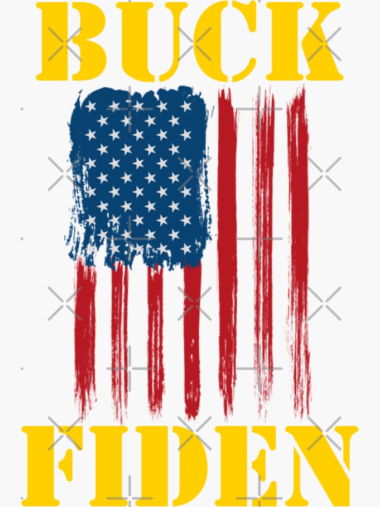 "Buck Fiden joe biden bloody hands" Sticker for Sale by fmdm | Redbubble