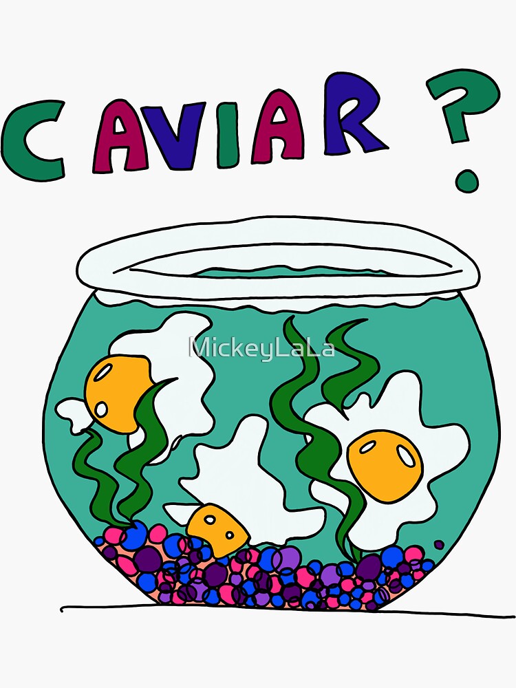 "Gold caviar" Sticker for Sale by MickeyLaLa | Redbubble