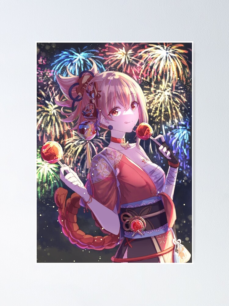 "Yoimiya Genshin" Poster for Sale by SukmaGunir | Redbubble