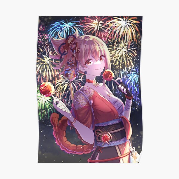 "Yoimiya Genshin" Poster for Sale by SukmaGunir | Redbubble
