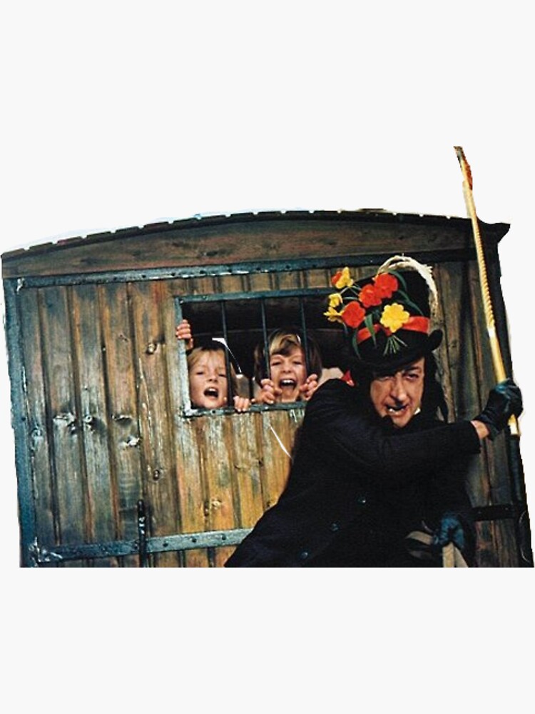 "Child Catcher with Kids" Sticker for Sale by inspiredtiger | Redbubble