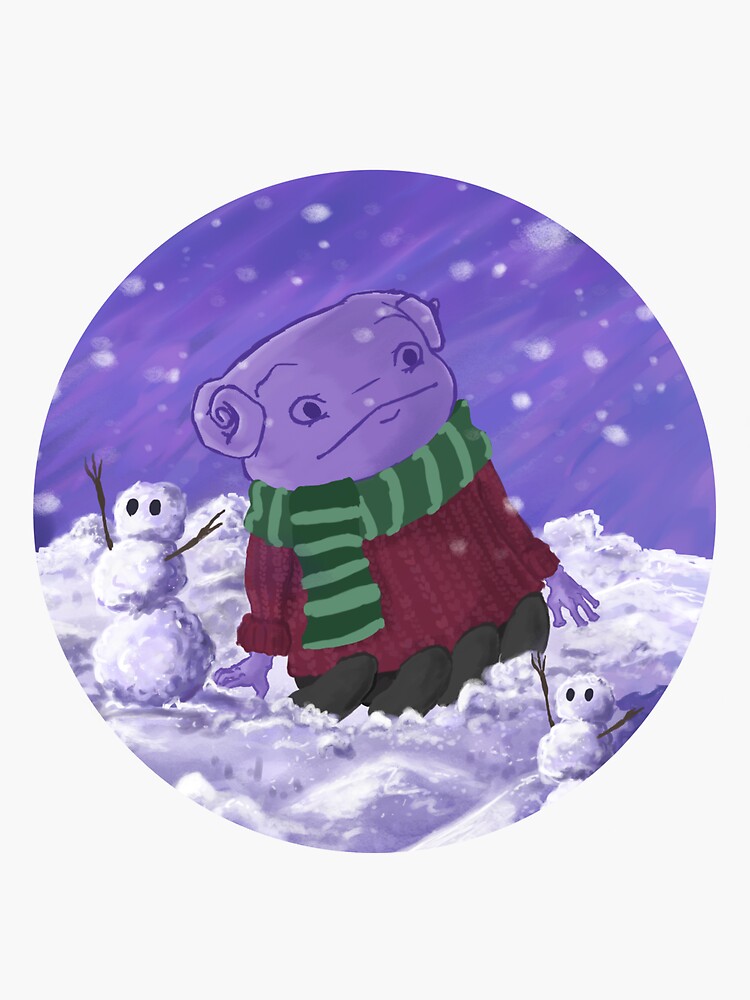 "Snow Boov - Dreamworks Home" Sticker for Sale by gemii | Redbubble