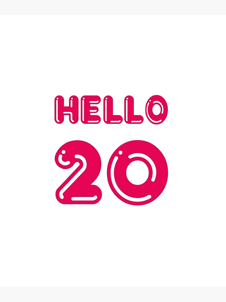 "Hallo 20 Geburtstag, Geburtstag, 20 Geburtstag, Geburtstagsgeschenk ...