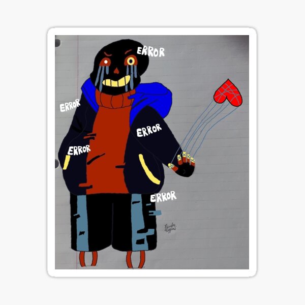 "Error Sans" Sticker for Sale by Eeveegirl11 | Redbubble