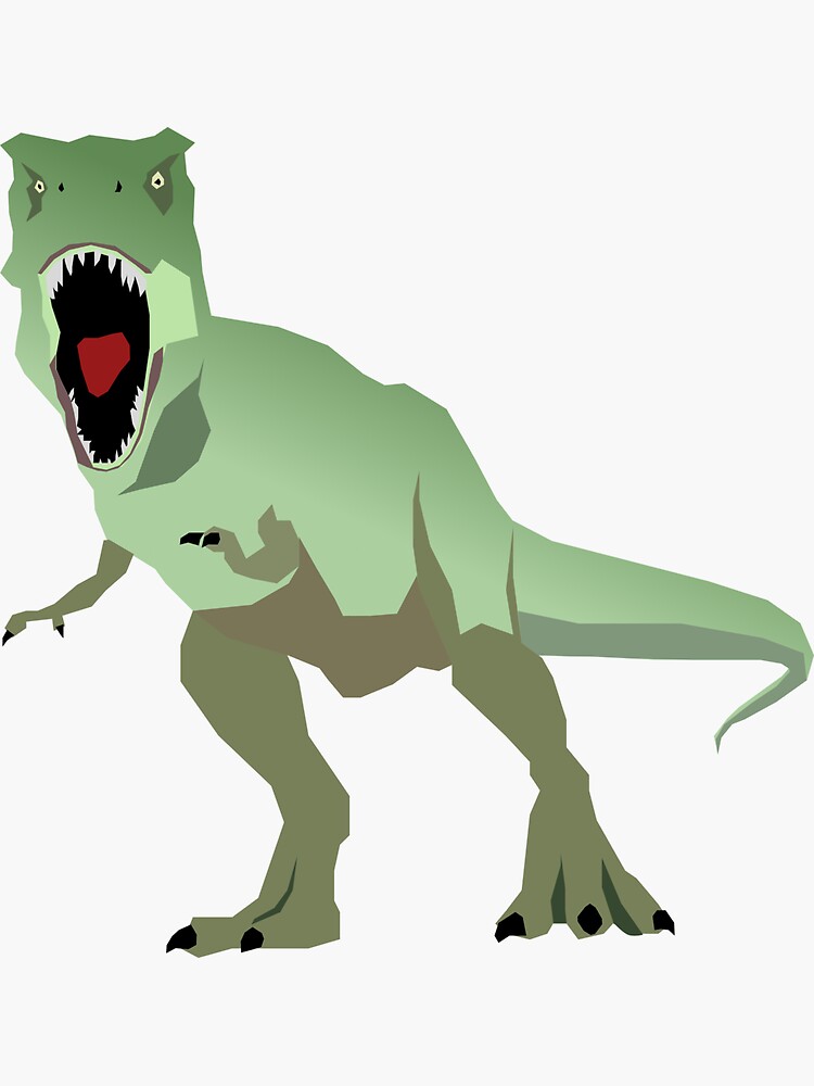 "T-rex Digital Art" Sticker for Sale by dibeja | Redbubble