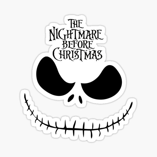 "The Nightmare Before Christmas" Sticker by patriikamikaze | Redbubble